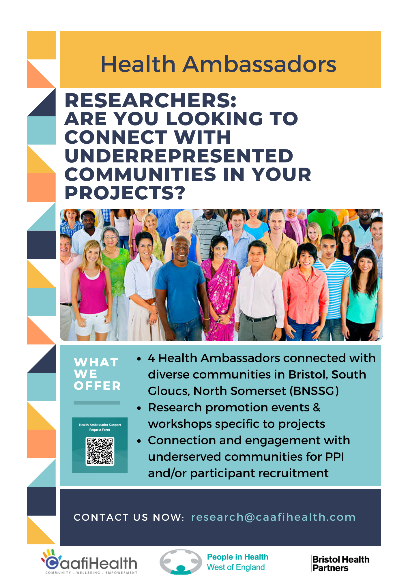 Health Ambassadors recruited to help diversify local research ...