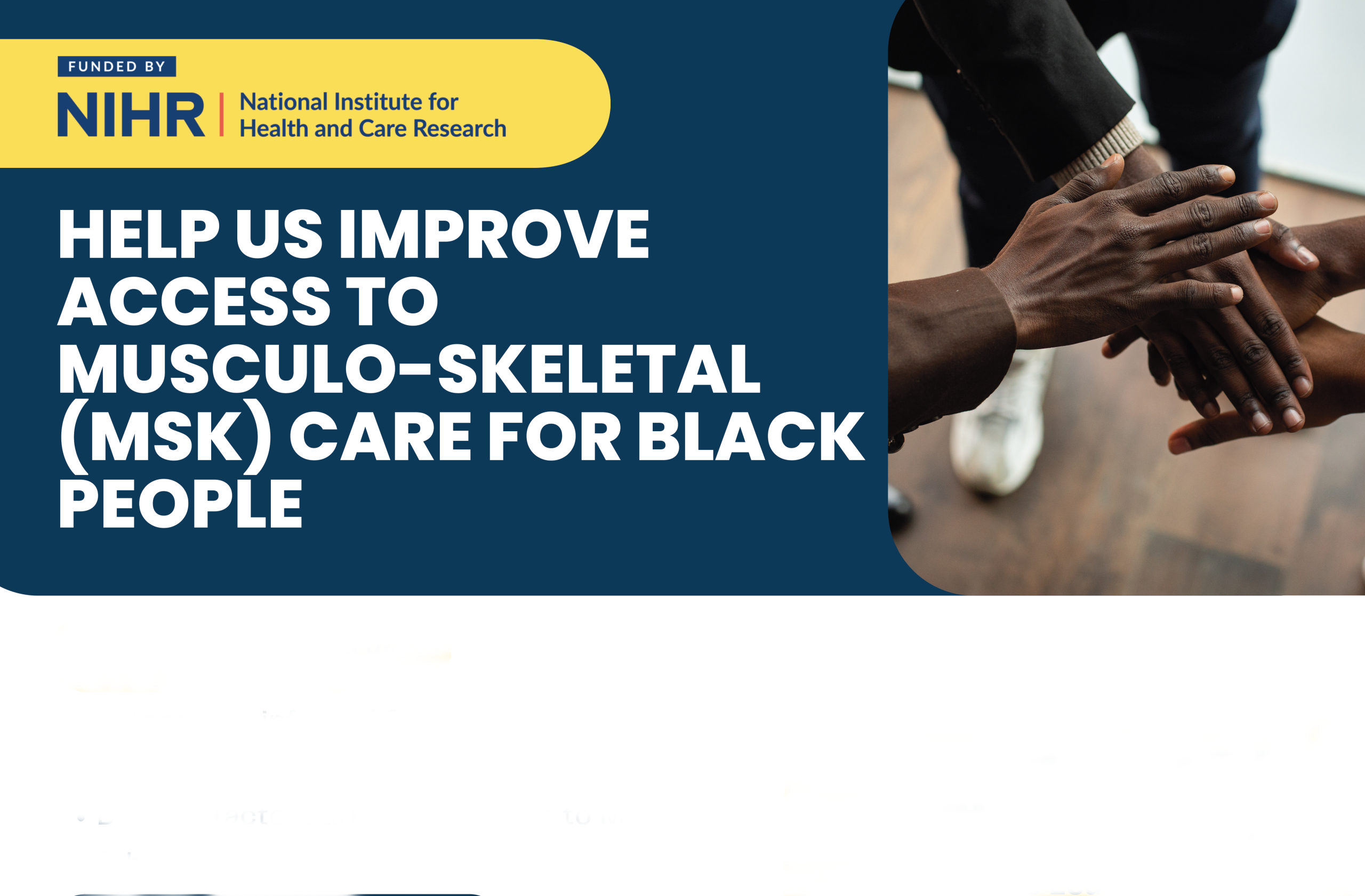 Improving access to musculo-skeletal (MSK) care - Bristol Health Partners