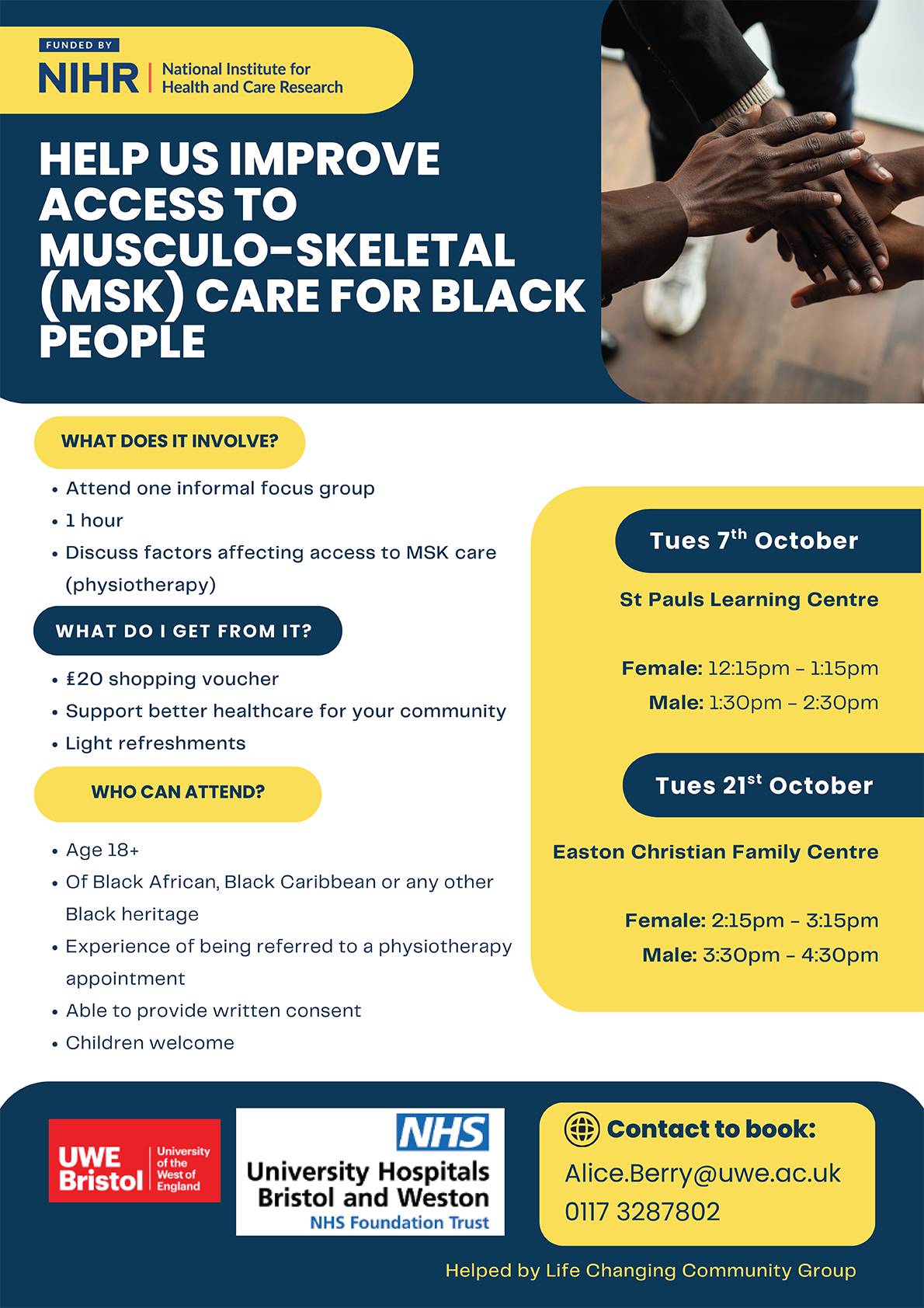 Improving access to musculo-skeletal (MSK) care - Bristol Health Partners