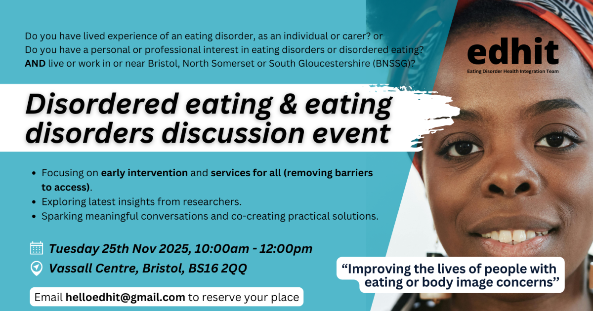 Disordered eating and eating disorders discussion event - Bristol ...